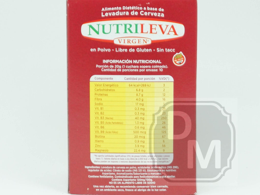 Levadura de Cerveza Calsa Nutrileva Sabor Manzana x 200gr – Dietetica Mari