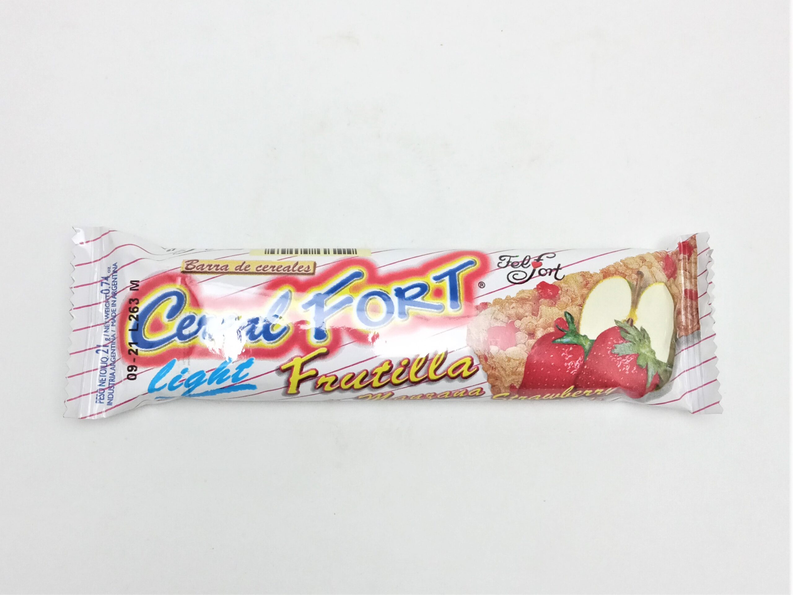 Barra de Cereal Light Frutilla y Manzana – Cereal Fort x 18g ...