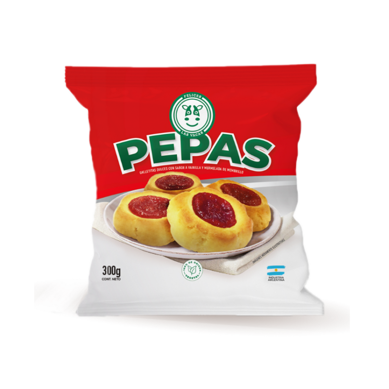 Pepas de Membrillo Veganas – Felices Las Vacas x300gr – Dietetica Mari